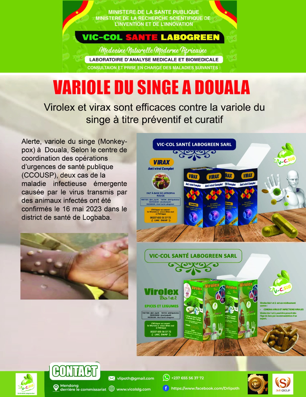 Virolex et Virax : la réponse efficace à l’épidémie de la Variole du ...